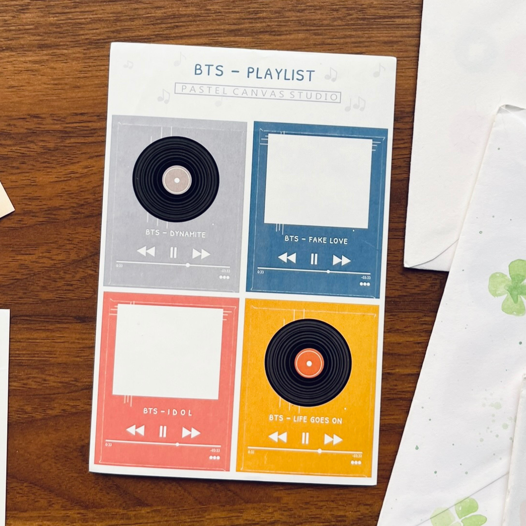 BTS Playlist Sticker Sheet – MBSH Nepal